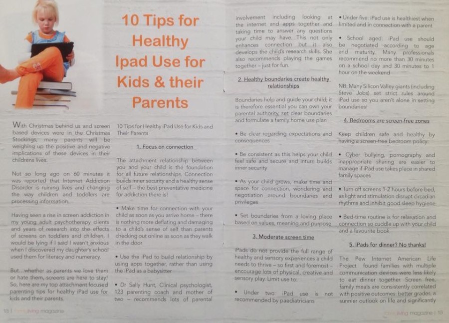 10 Tips for Healthy iPad Use for Kids and Their Parents - Jodie Gale